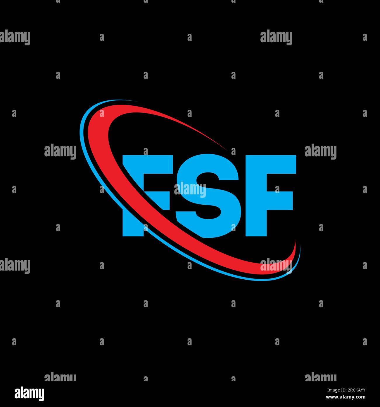 FSF logo. FSF letter. FSF letter logo design. Initials FSF logo linked ...