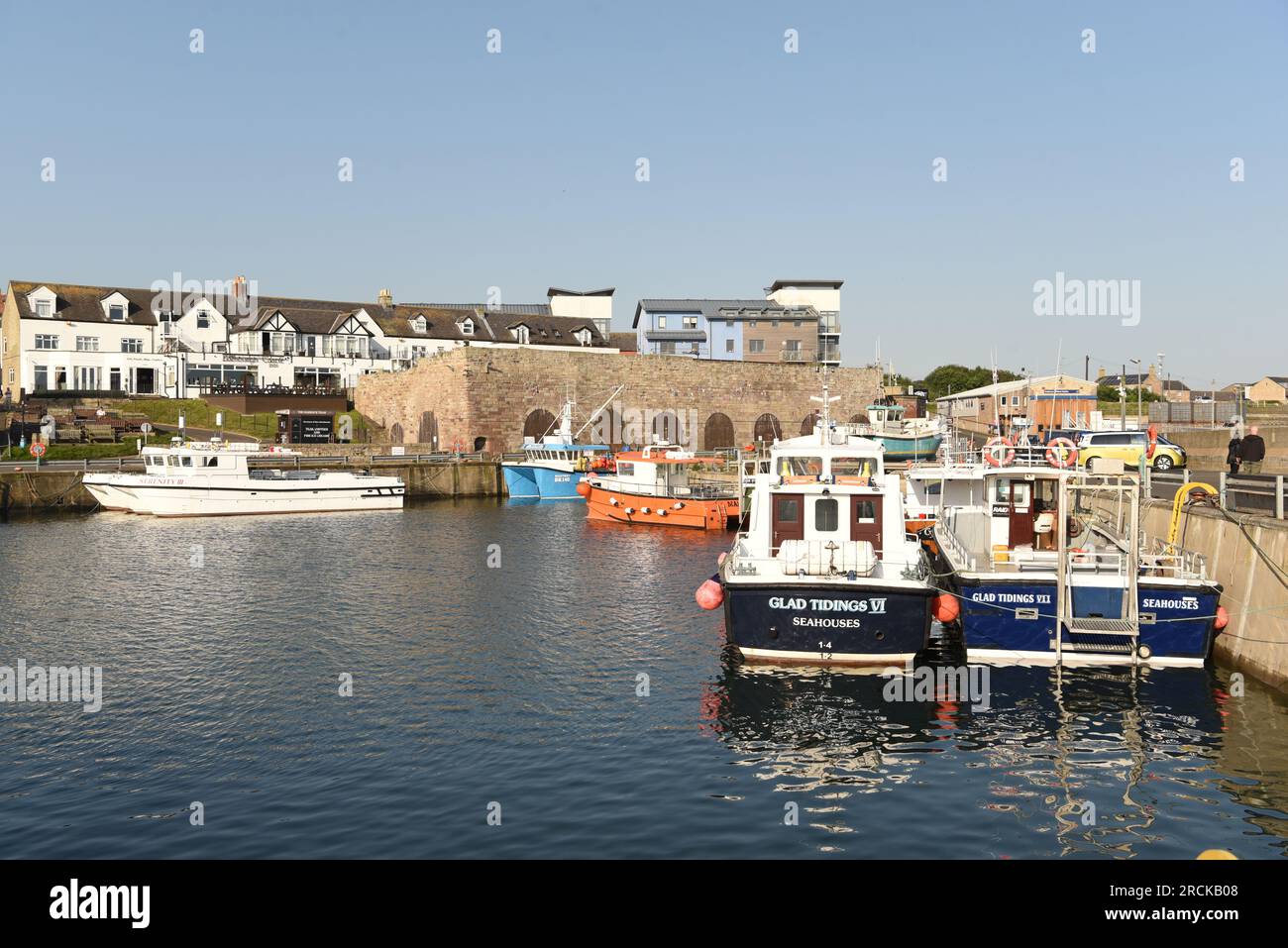 Fishing boat Seahouses Stock Photo - Alamy