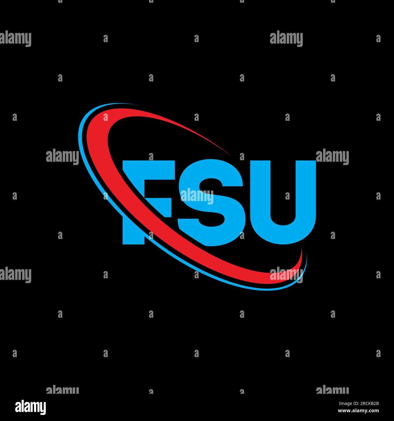 FSU logo. FSU letter. FSU letter logo design. Initials FSU logo linked ...