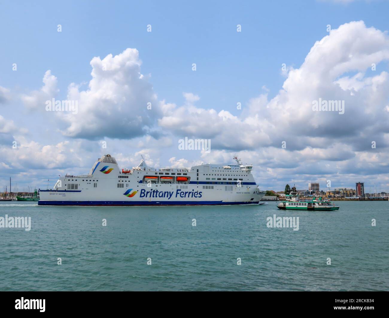 Brittany Ferries Mont St Michel and the Gosport Ferry in Portsmouth ...