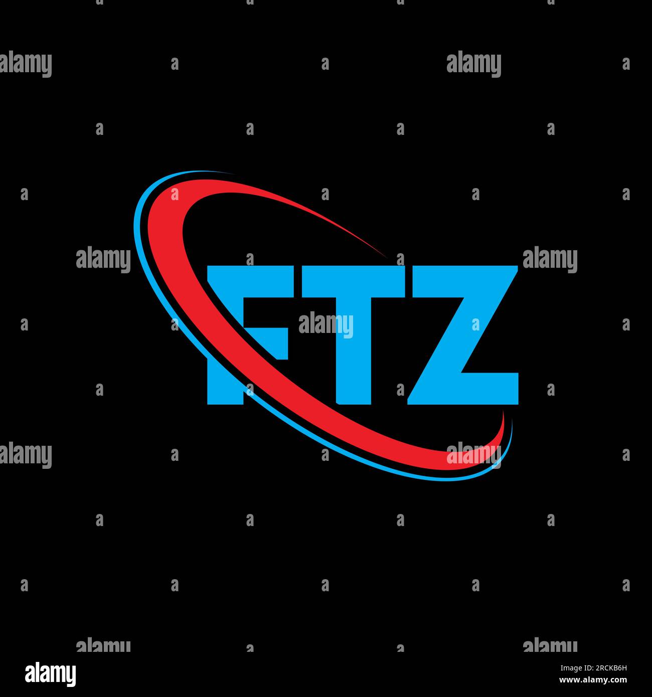 FTZ logo. FTZ letter. FTZ letter logo design. Initials FTZ logo linked with circle and uppercase ...