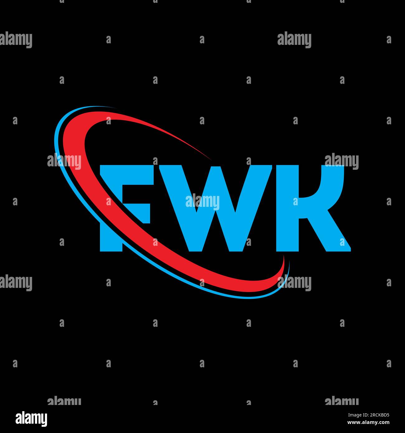 FWK logo. FWK letter. FWK letter logo design. Initials FWK logo linked ...