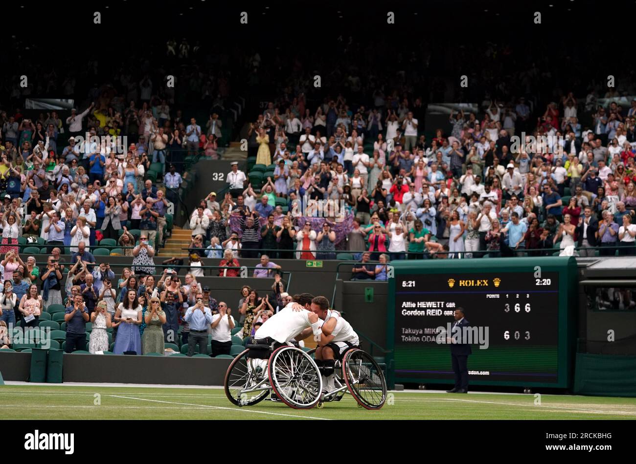 Alfie Hewett and Gordon Reid celebrate victory over Takuya Miki and ...