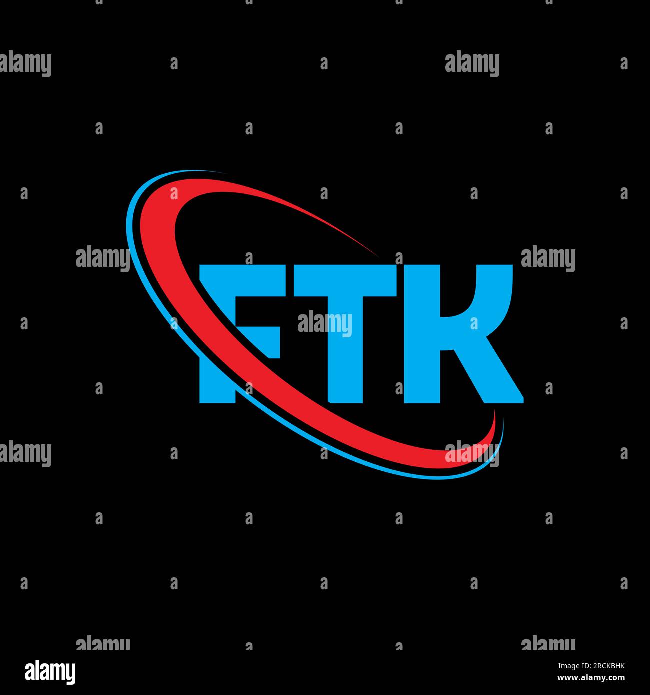 FTK logo. FTK letter. FTK letter logo design. Initials FTK logo linked ...