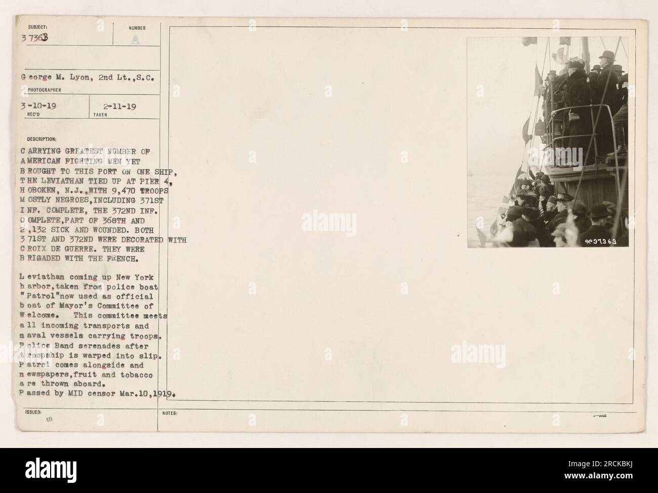 Greatest number of American fighting men yet brought to port on one ...