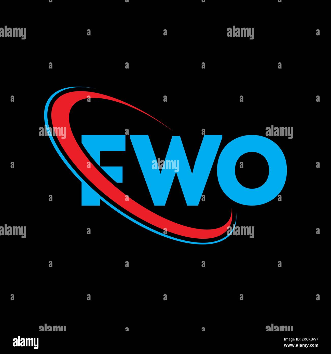 FWO logo. FWO letter. FWO letter logo design. Initials FWO logo linked ...