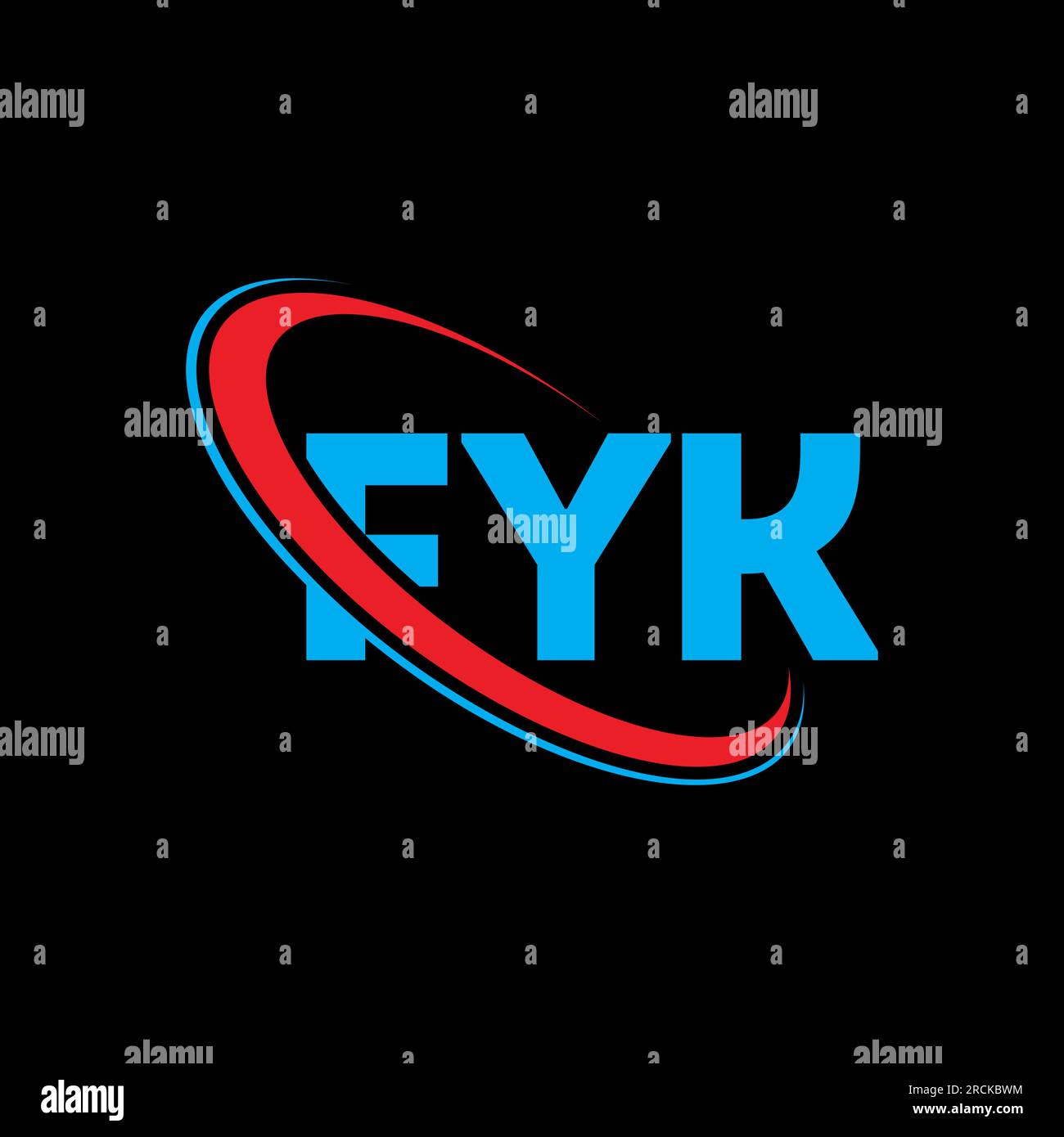 FYK logo. FYK letter. FYK letter logo design. Initials FYK logo linked ...