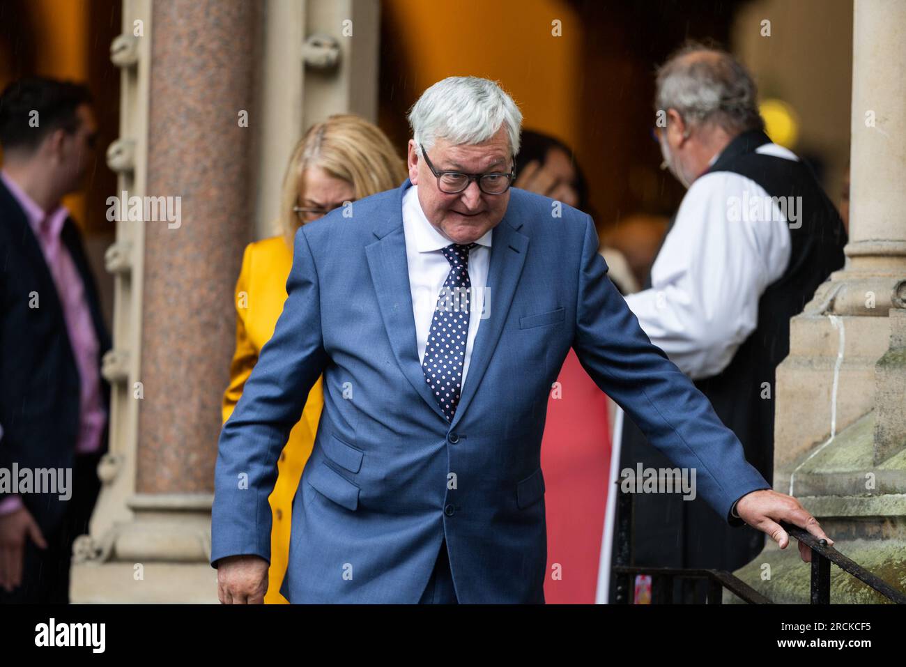 MSP, Fergus Ewing leaves following a memorial service at Inverness ...