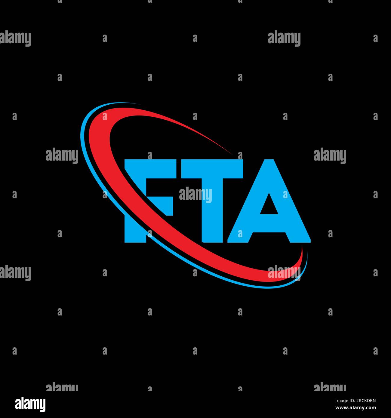 FTA logo. FTA letter. FTA letter logo design. Initials FTA logo linked with circle and uppercase ...