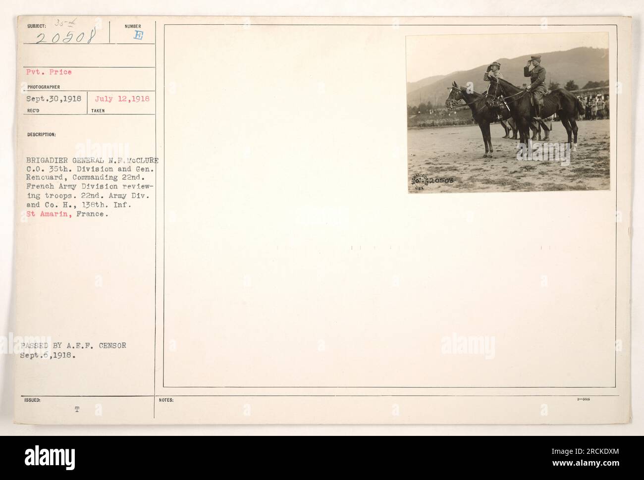 22nd french army division hi-res stock photography and images - Alamy