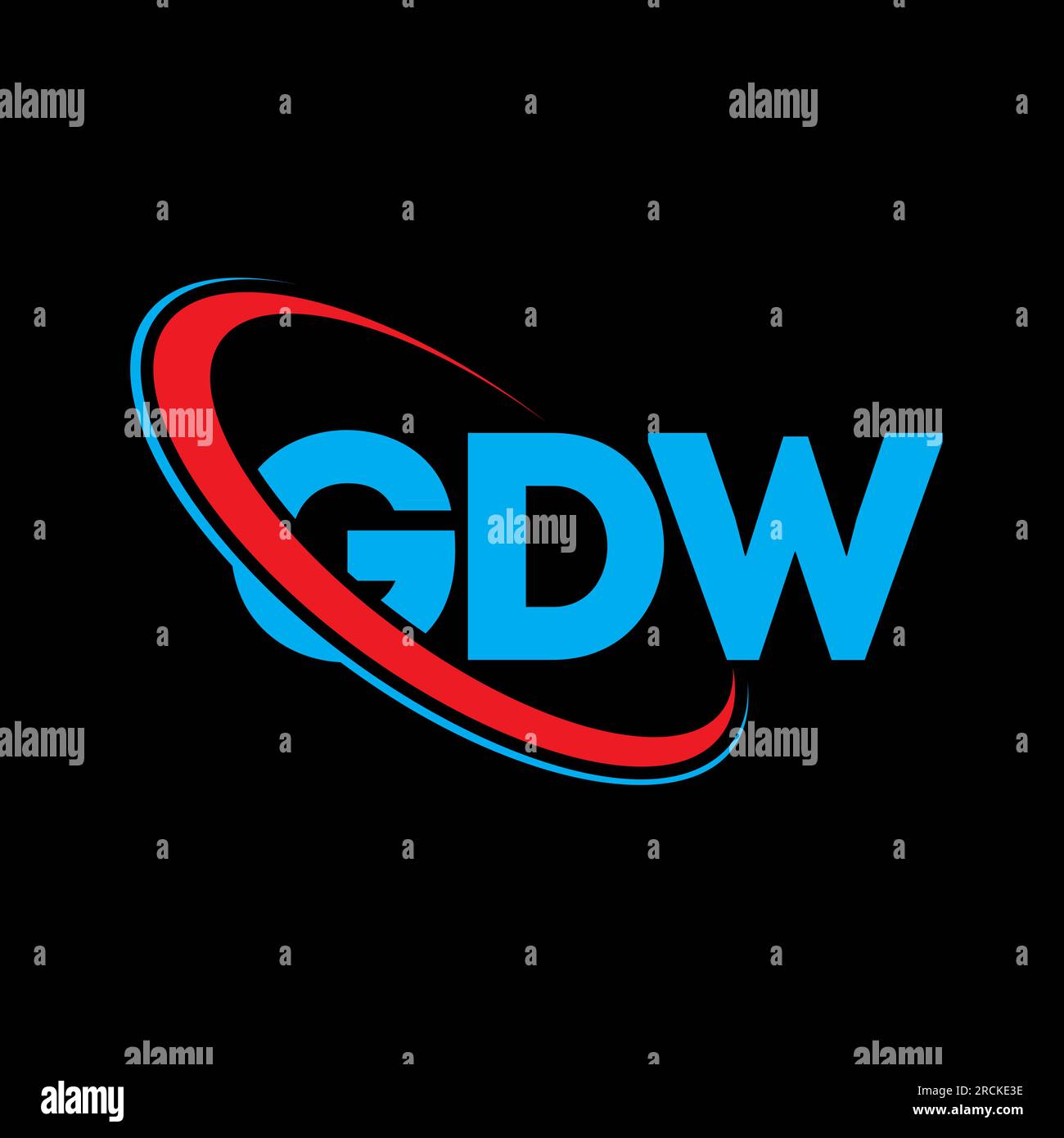 GDW logo. GDW letter. GDW letter logo design. Initials GDW logo linked with circle and uppercase ...