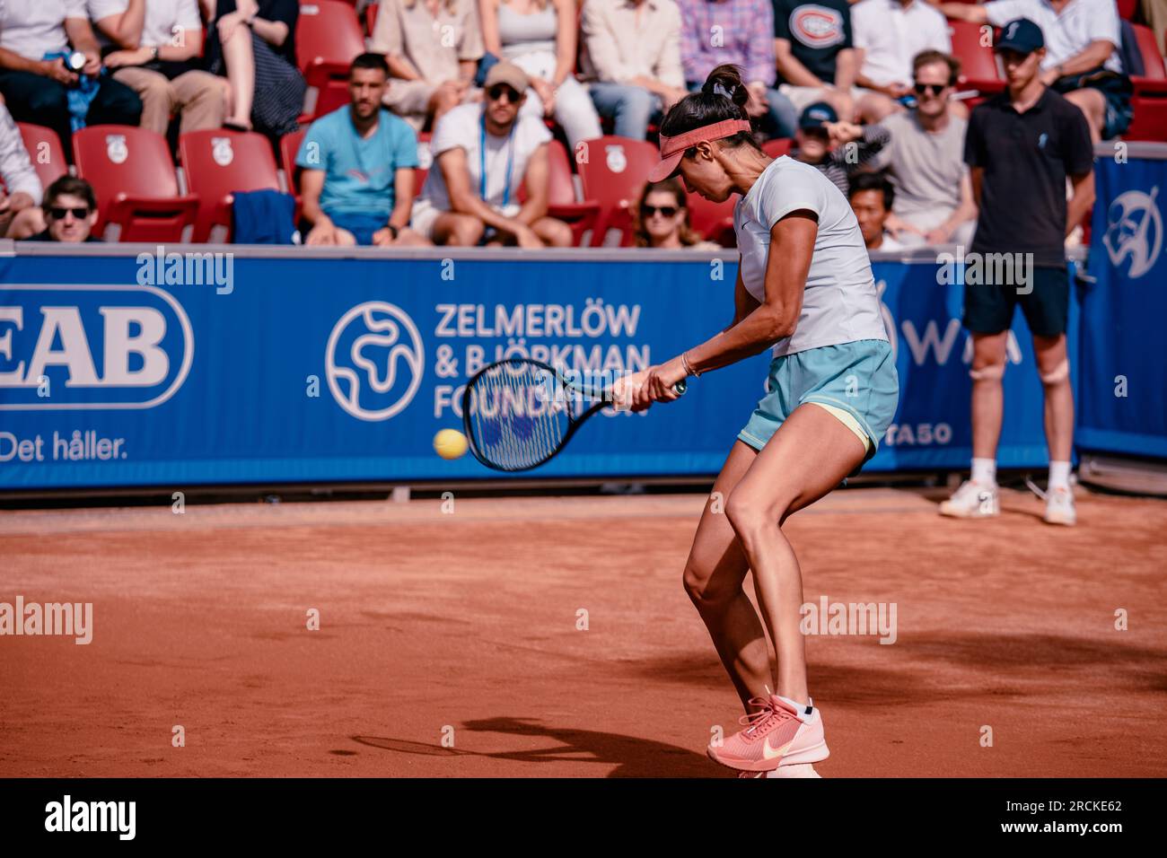 Båstad, Sweden. 07 15 2023. Olga Danilovic against Emma Navarro final ...