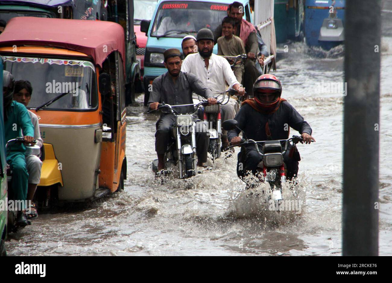 Commuters are facing difficulties in transportation due to stagnant ...