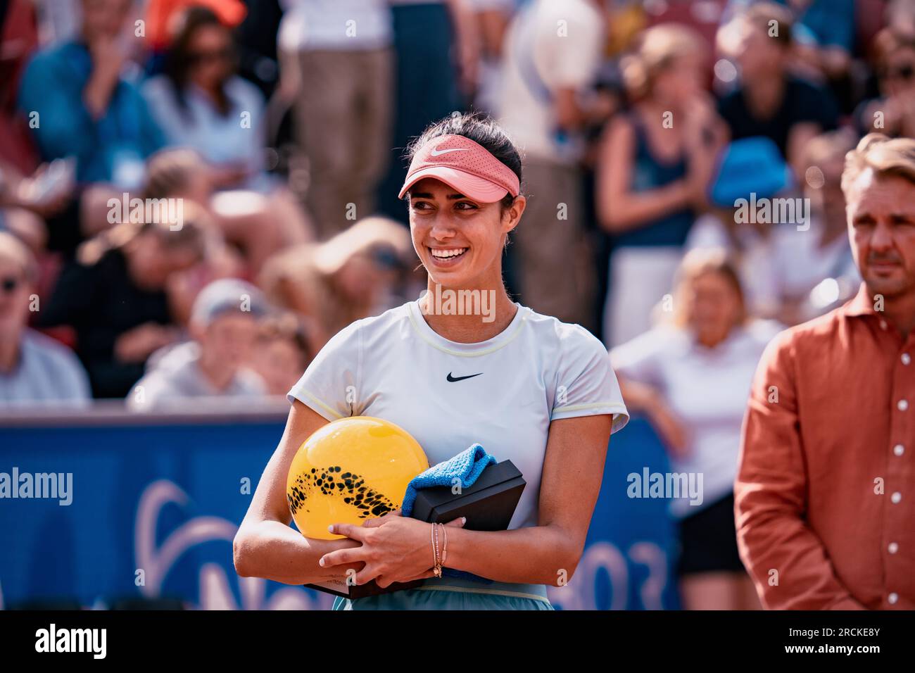 Båstad, Sweden. 07 15 2023. Olga Danilovic against Emma Navarro final ...