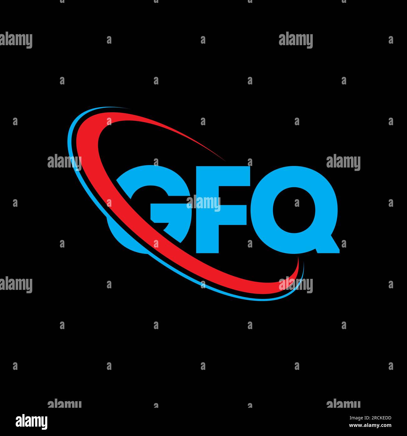 GFQ logo. GFQ letter. GFQ letter logo design. Initials GFQ logo linked ...
