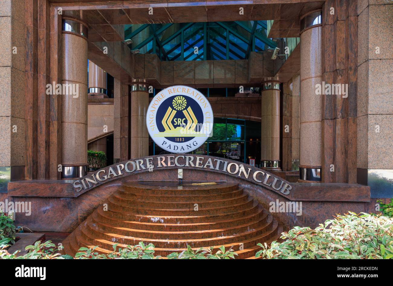 Singapore Recreation Club, Connaught Drive, Singapore Stock Photo - Alamy
