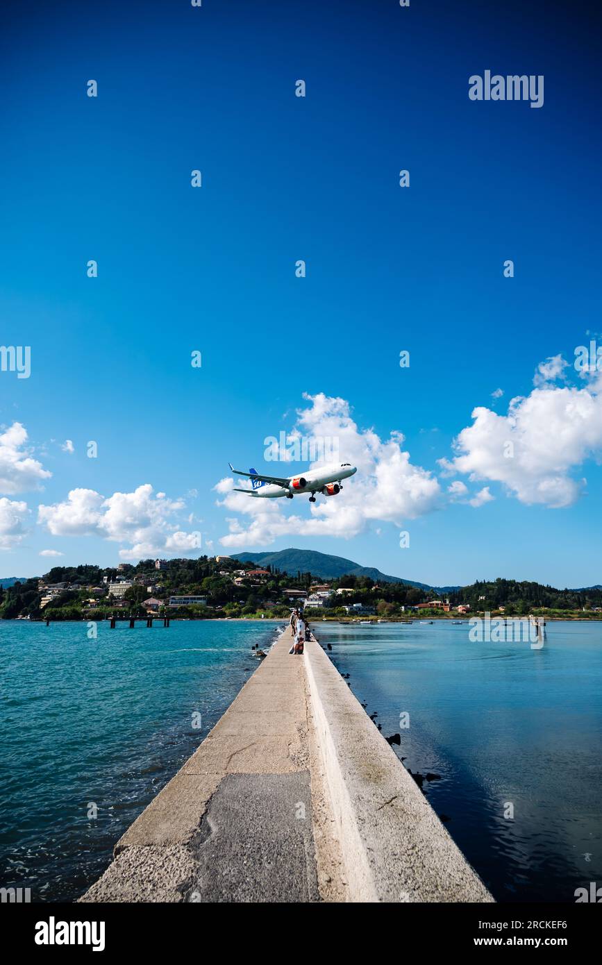 Kerkyra, Greece - 09 24 2022: Close-Up Of SAS Scandinavian Airlines ...