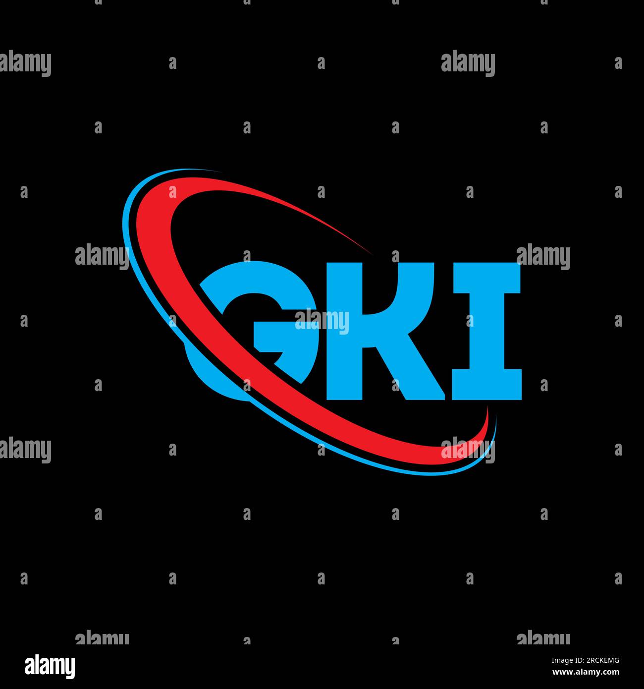GKI logo. GKI letter. GKI letter logo design. Initials GKI logo linked ...
