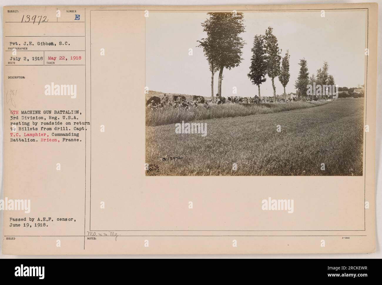 6th machine gun battalion hi-res stock photography and images - Alamy