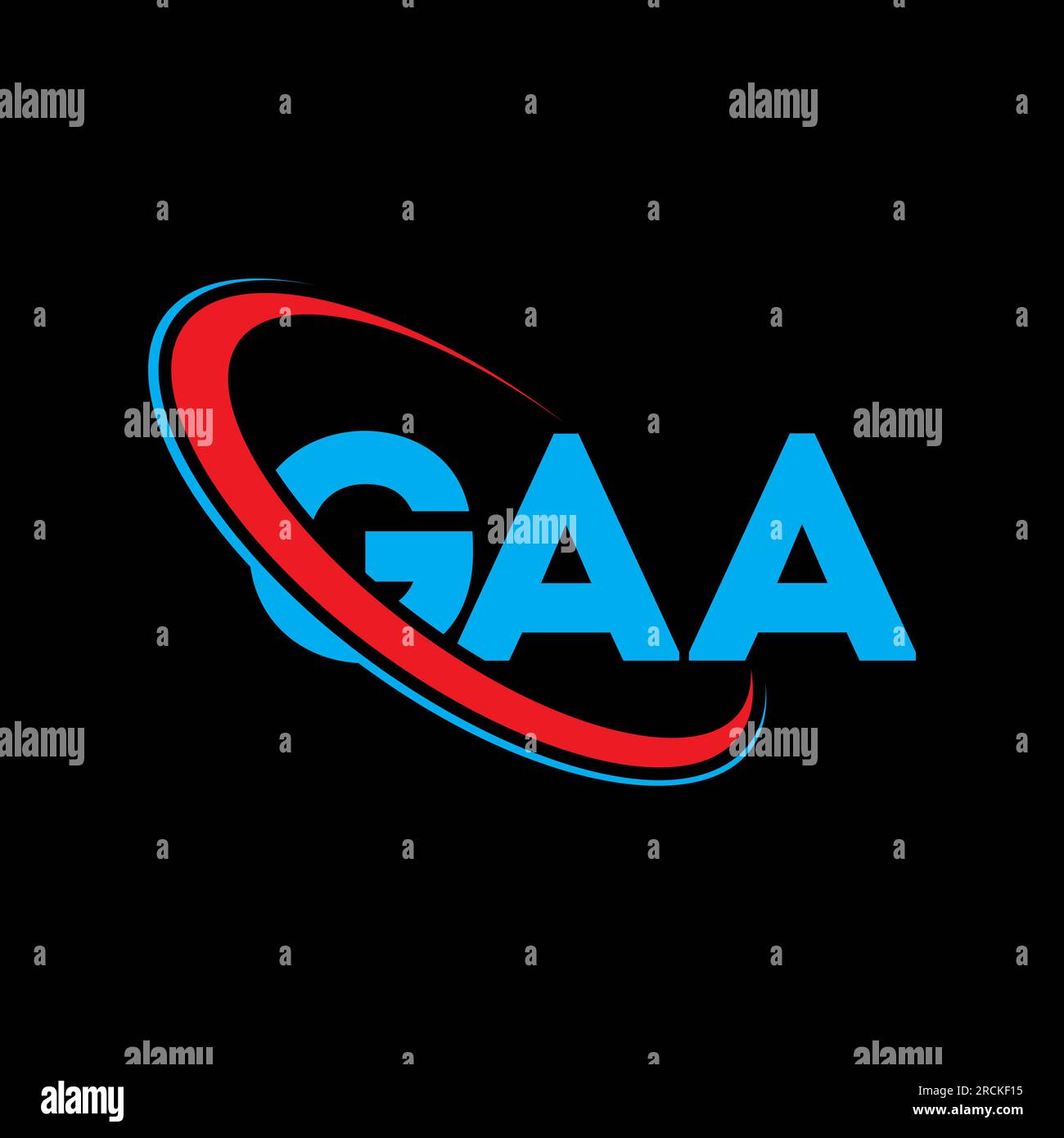 GAA logo. GAA letter. GAA letter logo design. Initials GAA logo linked ...