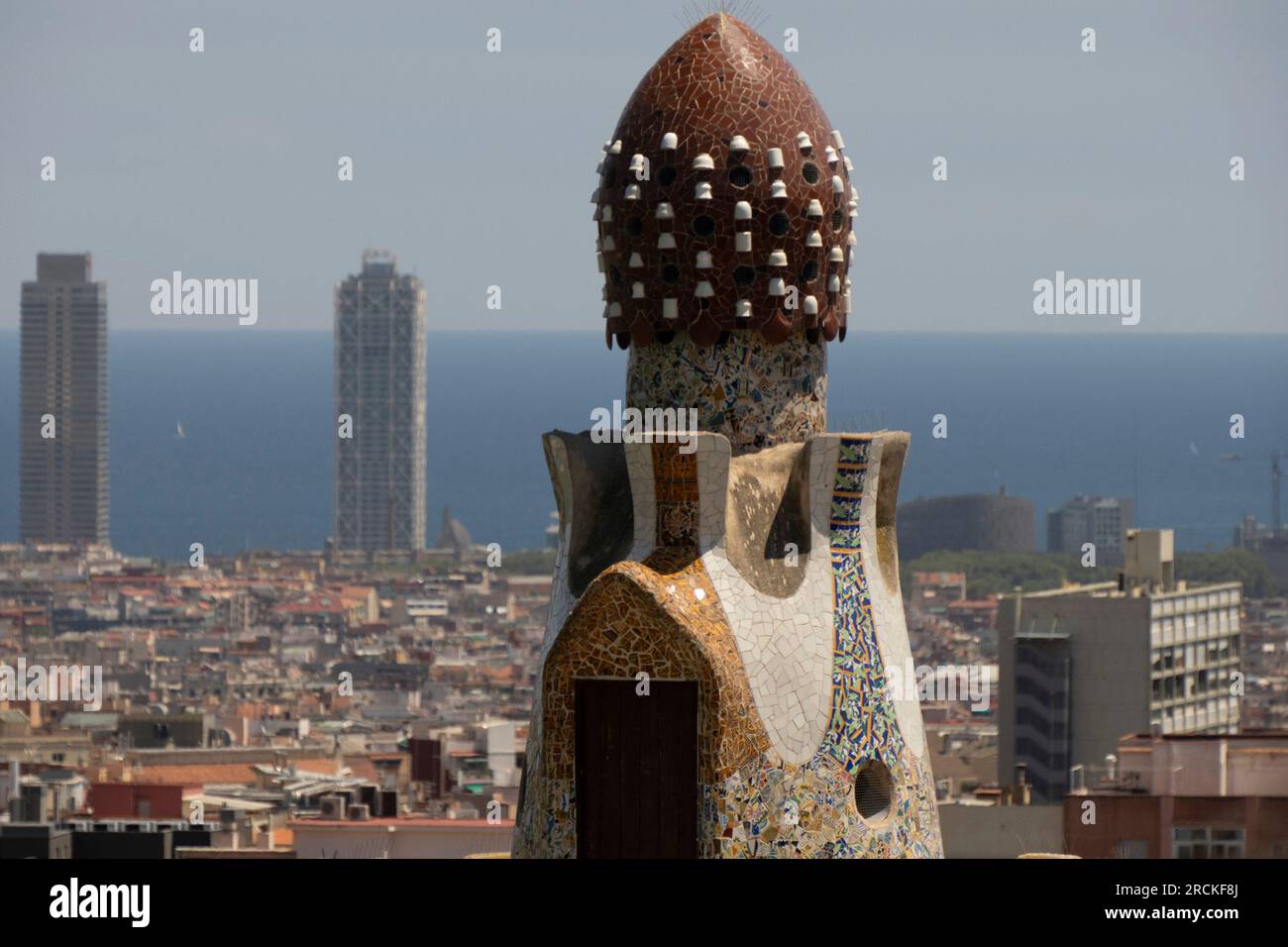 The barcelona park guell spain gaudi masterpiece Stock Photo - Alamy