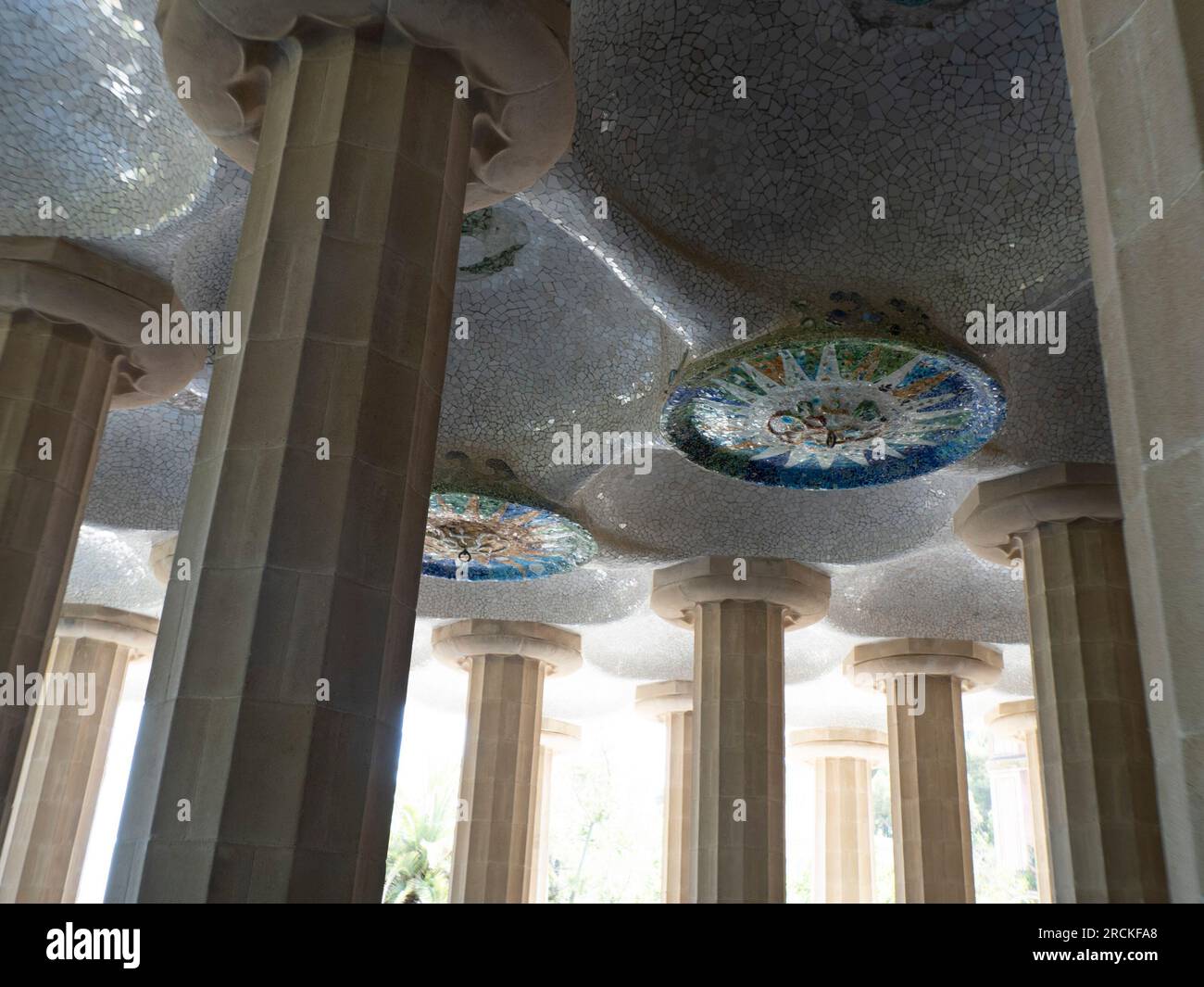 The barcelona park guell spain gaudi masterpiece Stock Photo - Alamy
