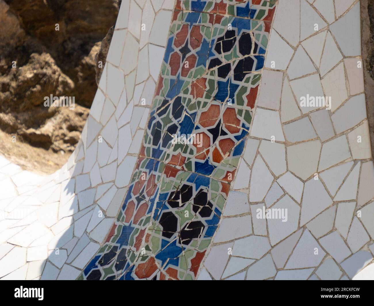 The barcelona park guell spain gaudi masterpiece Stock Photo - Alamy