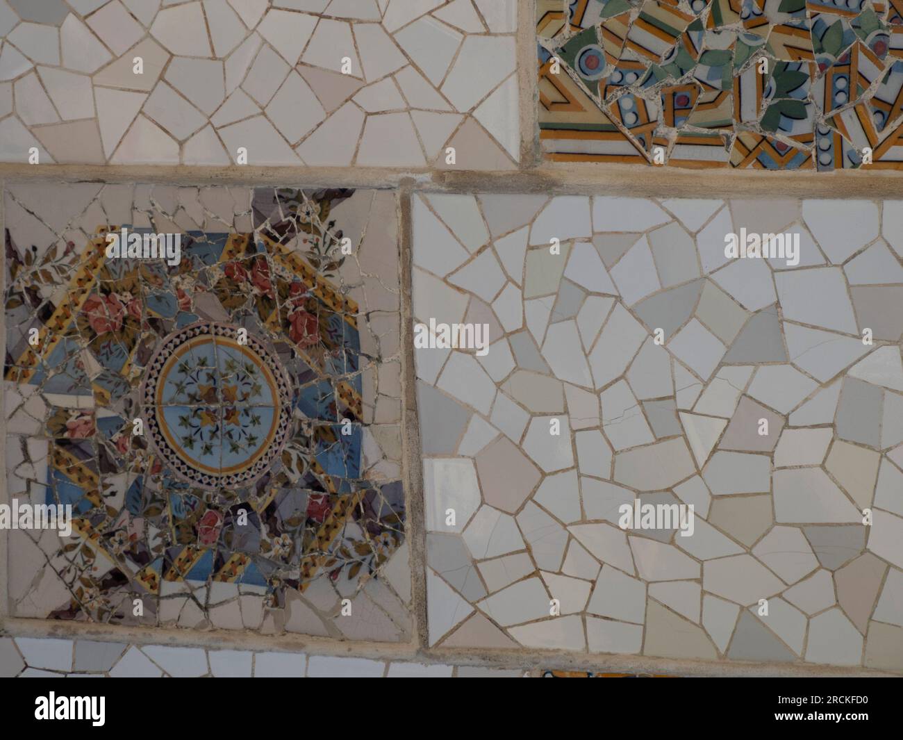 The barcelona park guell spain gaudi masterpiece Stock Photo - Alamy