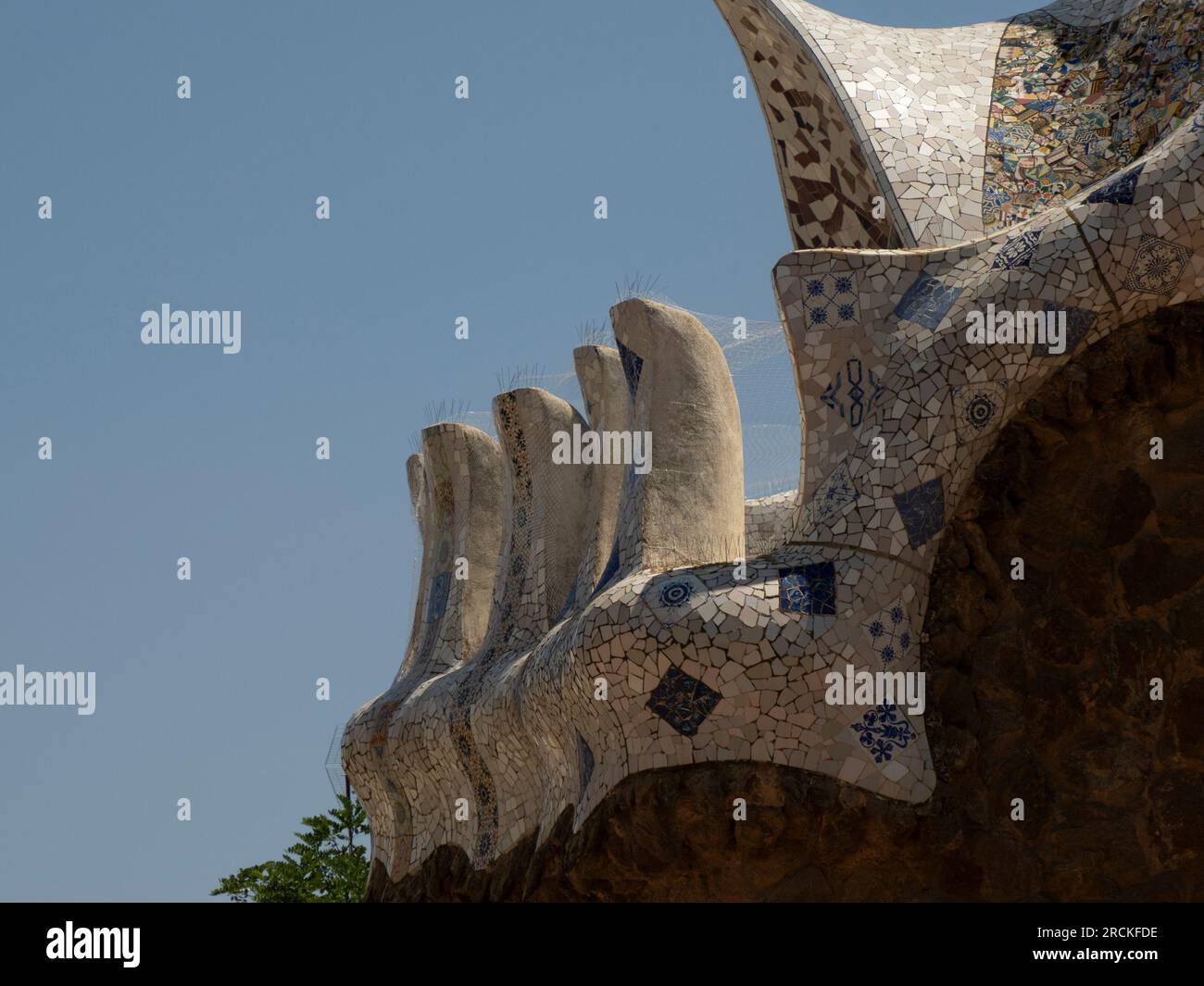 The barcelona park guell spain gaudi masterpiece Stock Photo - Alamy