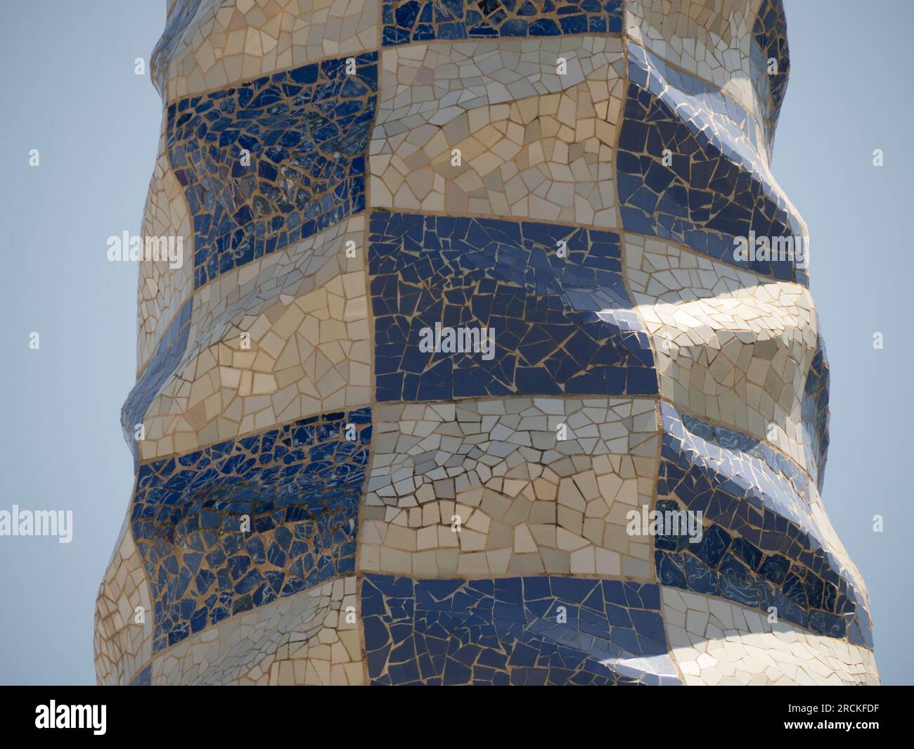 The barcelona park guell spain gaudi masterpiece Stock Photo - Alamy