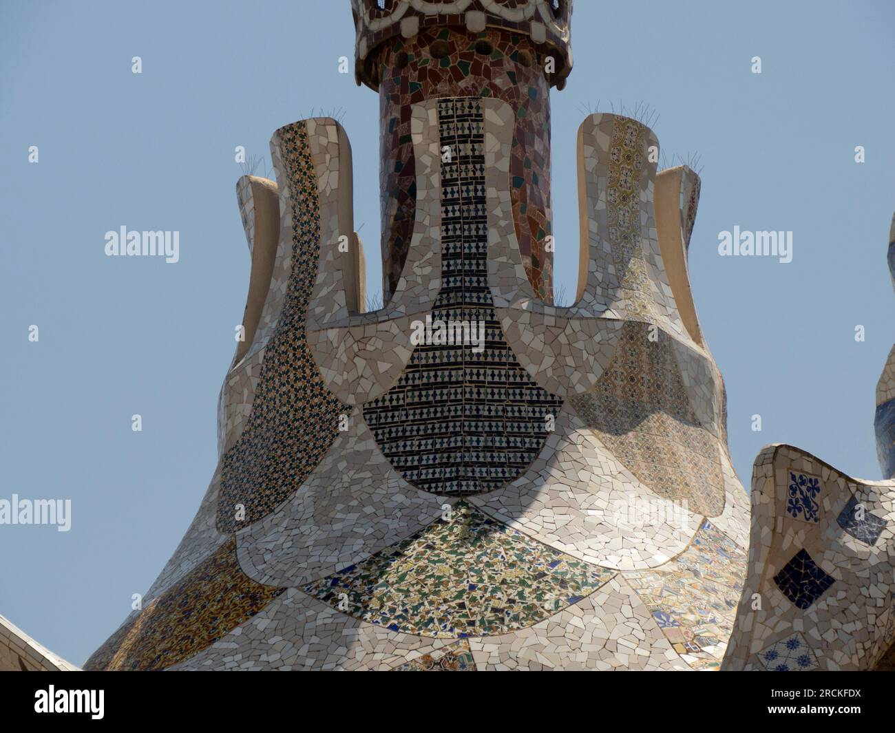 The barcelona park guell spain gaudi masterpiece Stock Photo - Alamy
