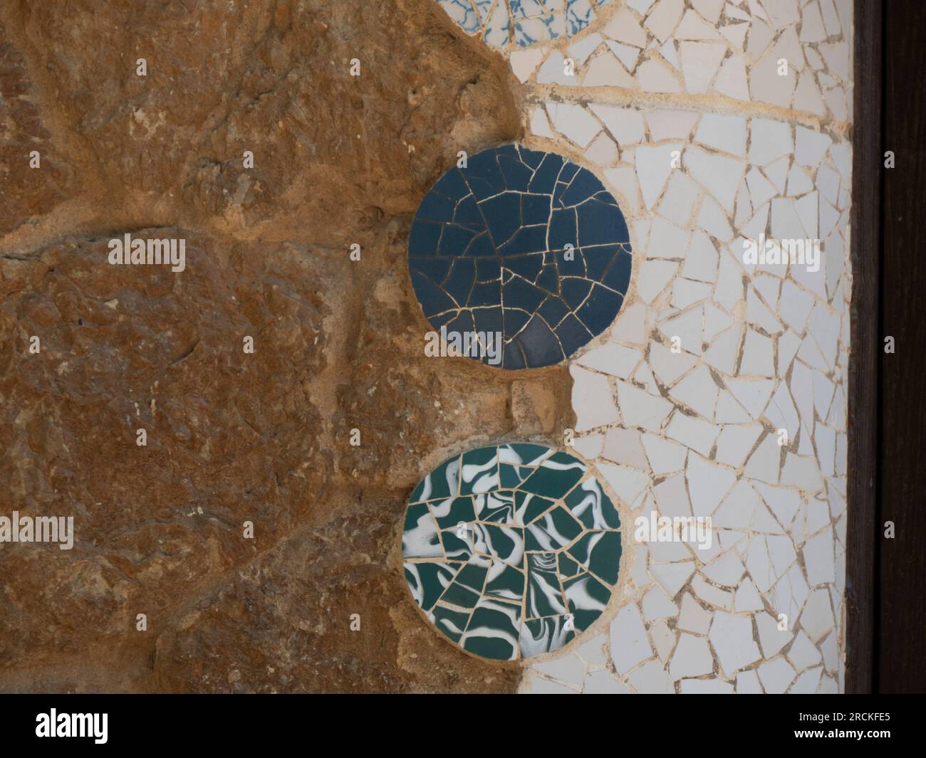 The barcelona park guell spain gaudi masterpiece Stock Photo - Alamy