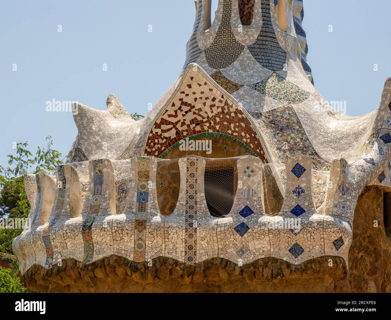 The barcelona park guell spain gaudi masterpiece Stock Photo - Alamy