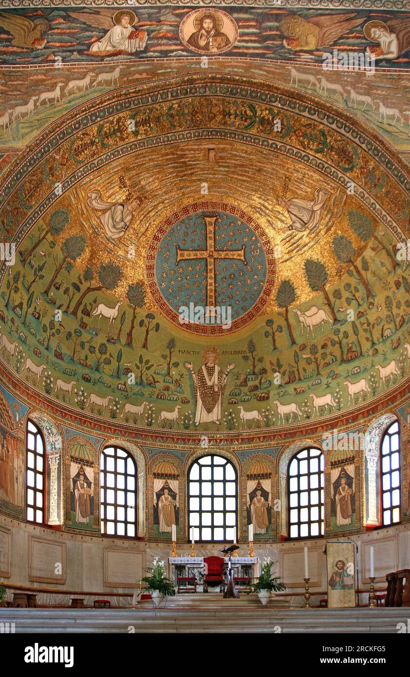 basilica of Sant'Apollinare in Classe, Ravenna, Emilia-Romagna, Italy ...