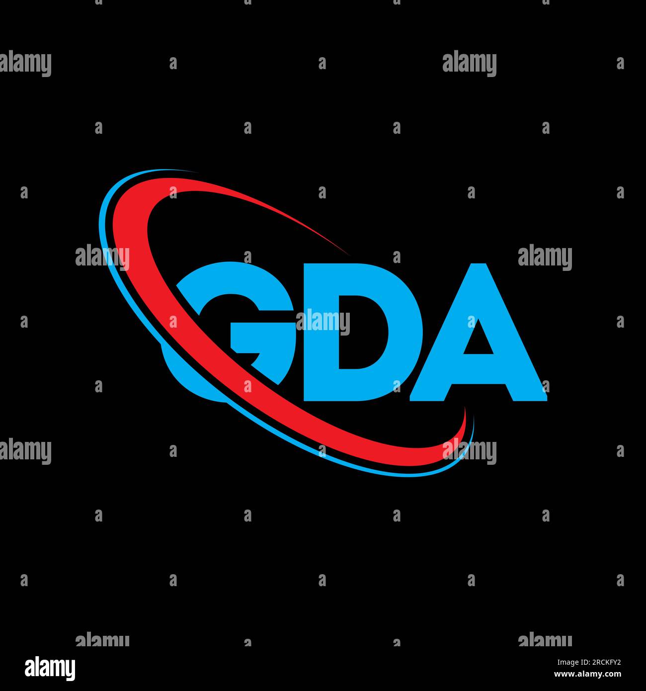 GDA logo. GDA letter. GDA letter logo design. Initials GDA logo linked ...