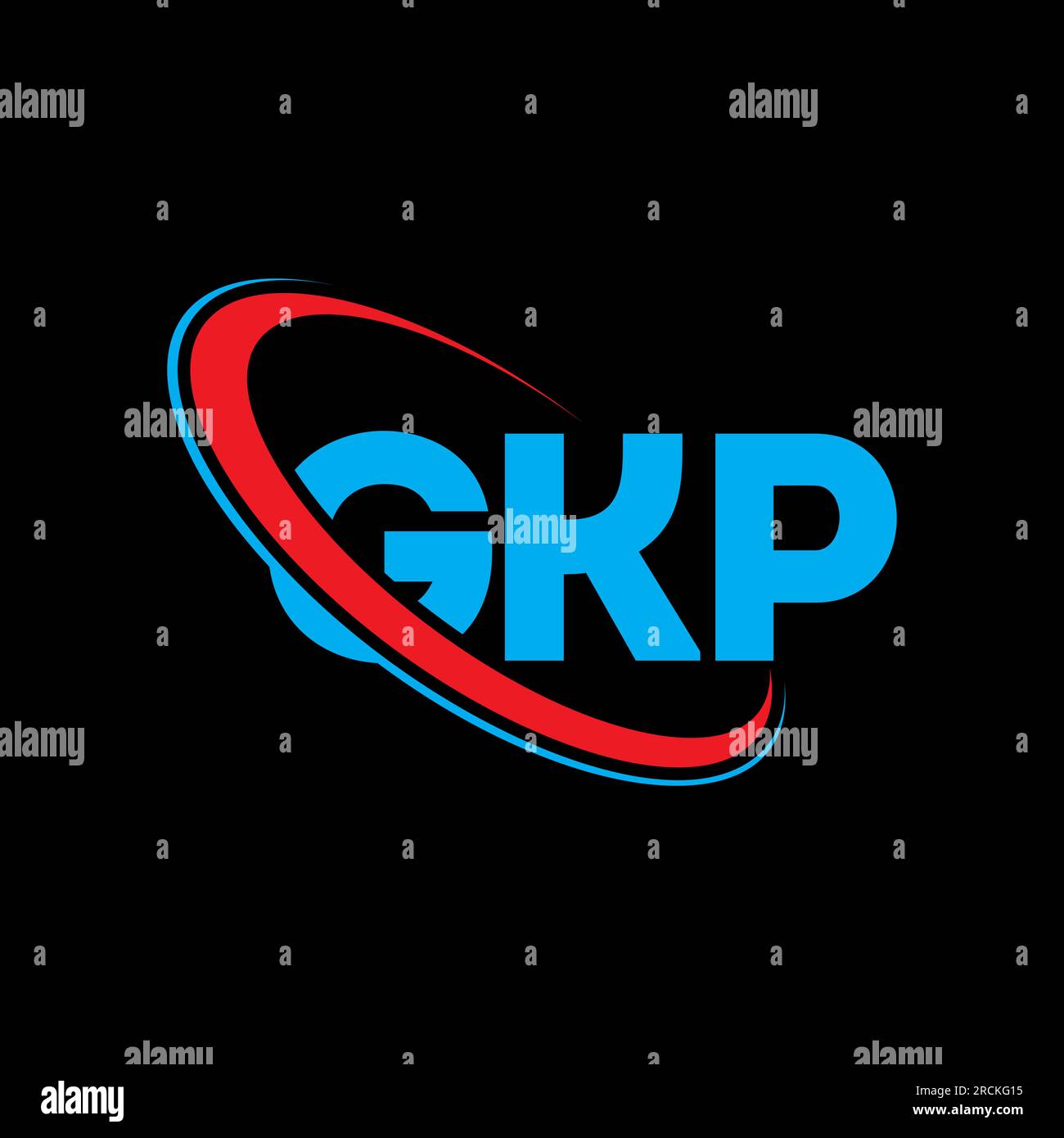 GKP logo. GKP letter. GKP letter logo design. Initials GKP logo linked ...