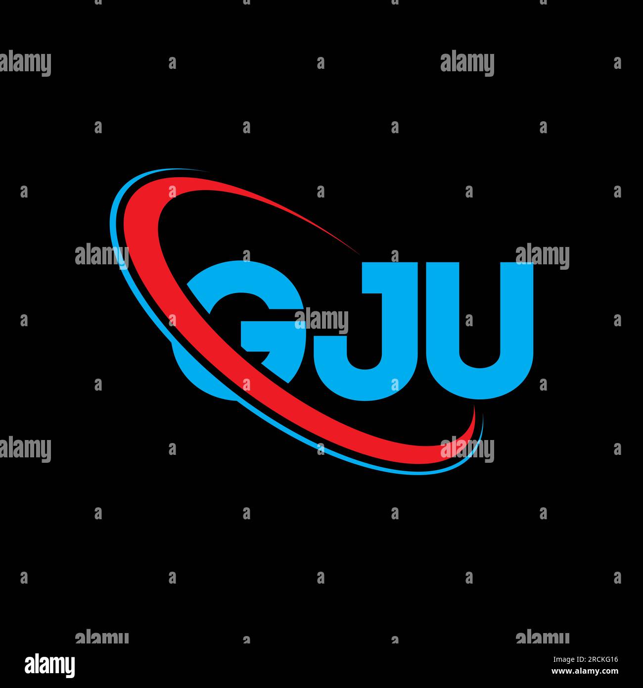 GJU logo. GJU letter. GJU letter logo design. Initials GJU logo linked ...
