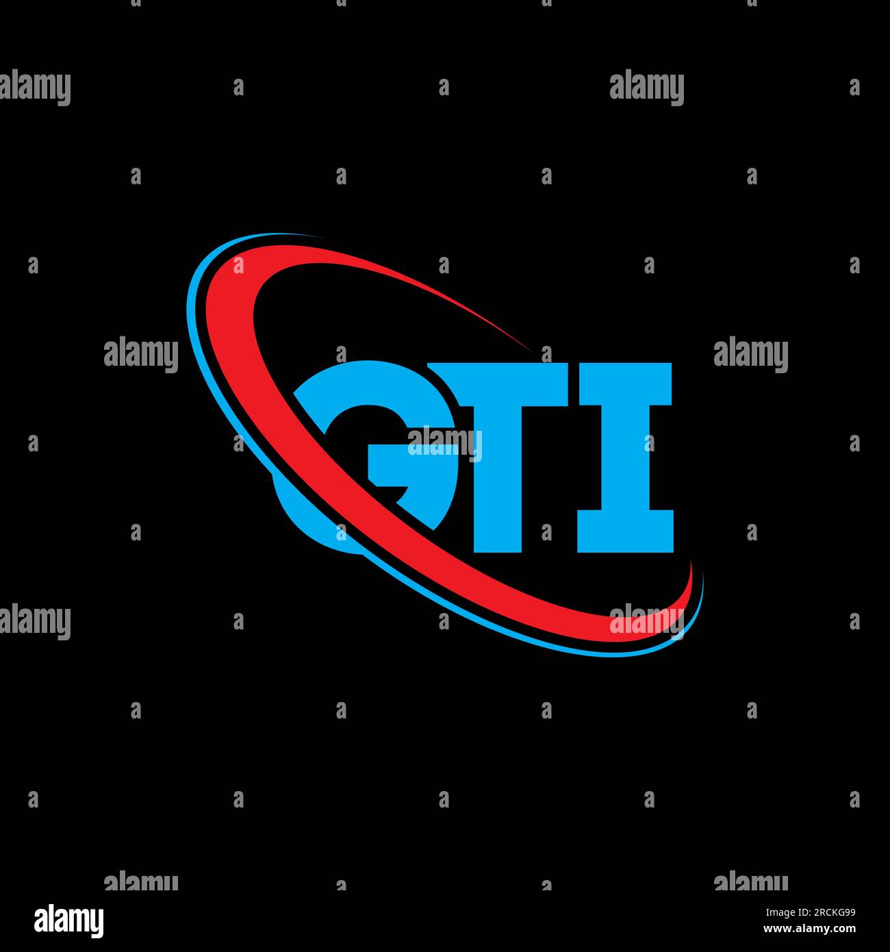 GTI logo. GTI letter. GTI letter logo design. Initials GTI logo linked ...