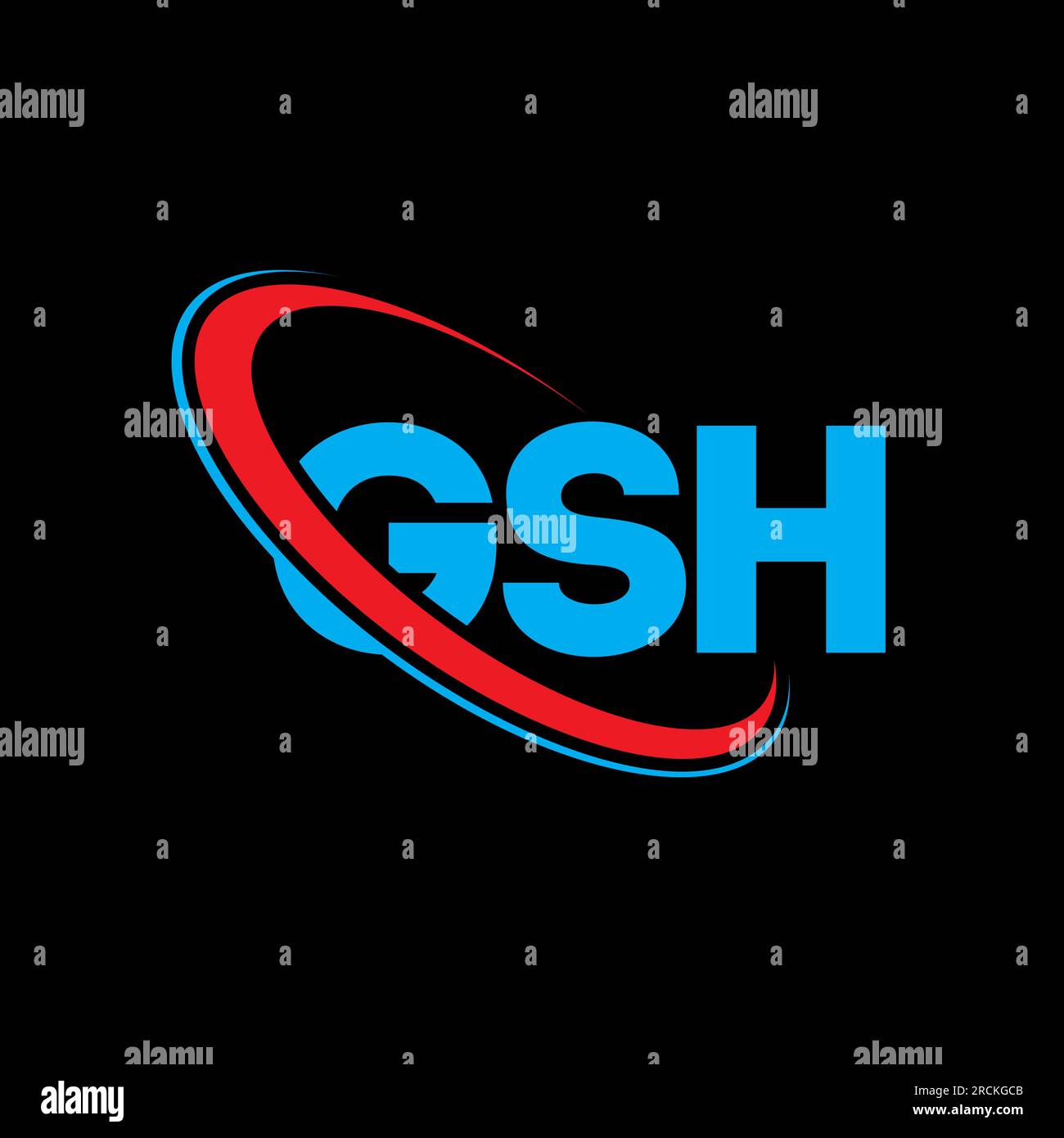 GSH logo. GSH letter. GSH letter logo design. Initials GSH logo linked ...
