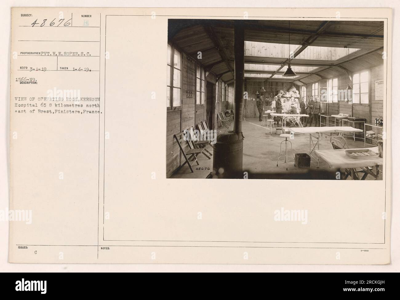 The photograph depicts an operating room at Kerhoun Hospital 65 ...