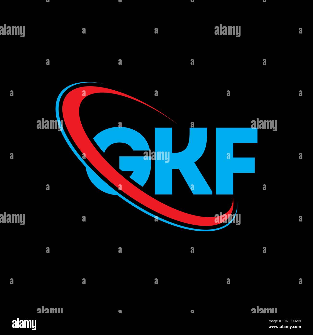 GKF logo. GKF letter. GKF letter logo design. Initials GKF logo linked ...