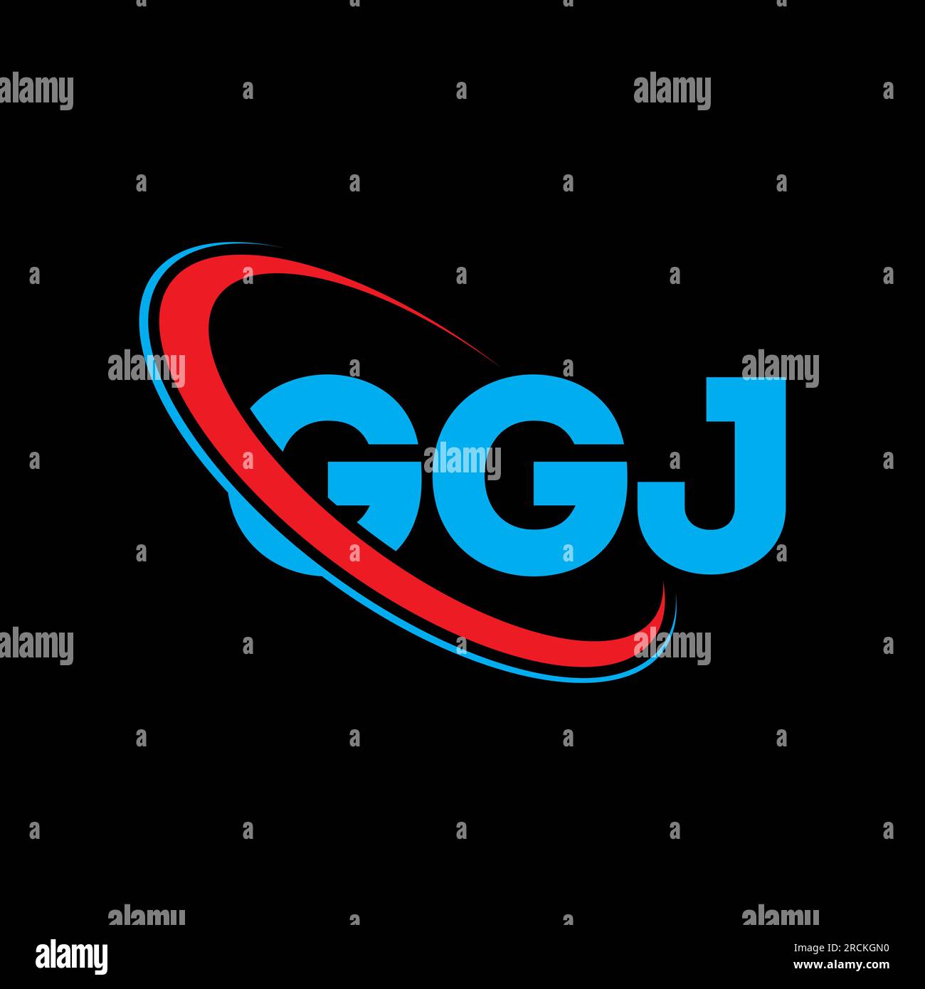 GGJ logo. GGJ letter. GGJ letter logo design. Initials GGJ logo linked ...