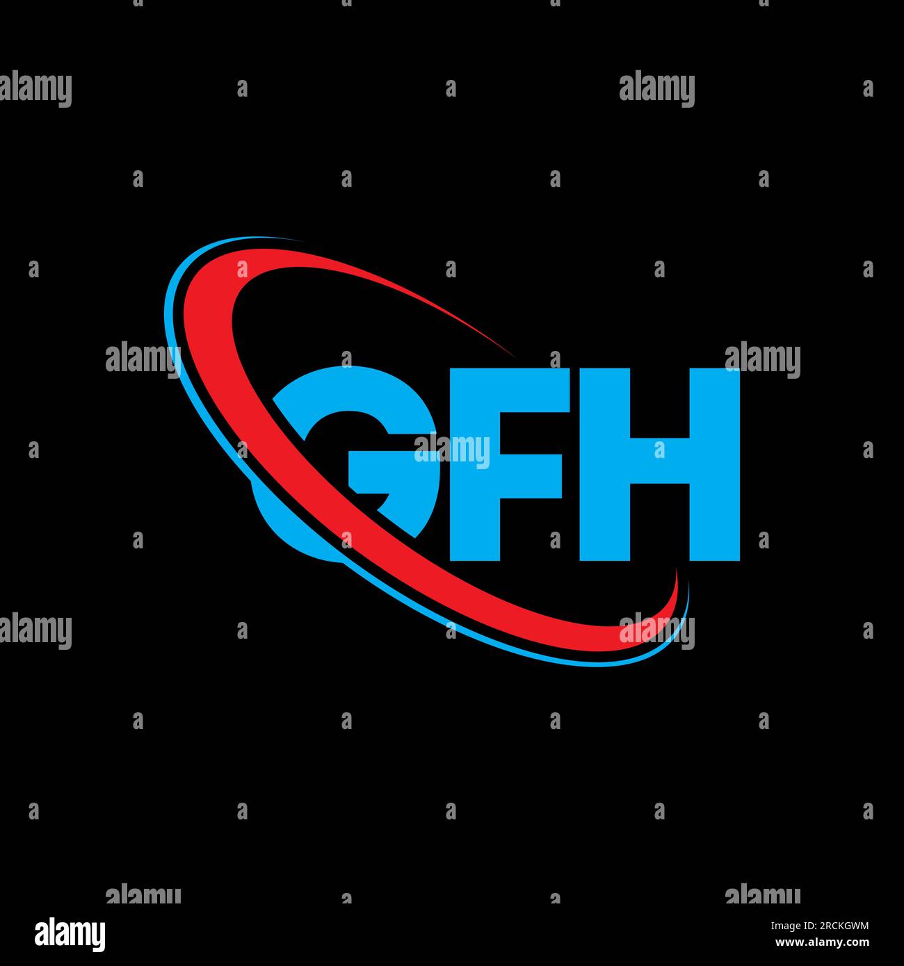 GFH logo. GFH letter. GFH letter logo design. Initials GFH logo linked ...