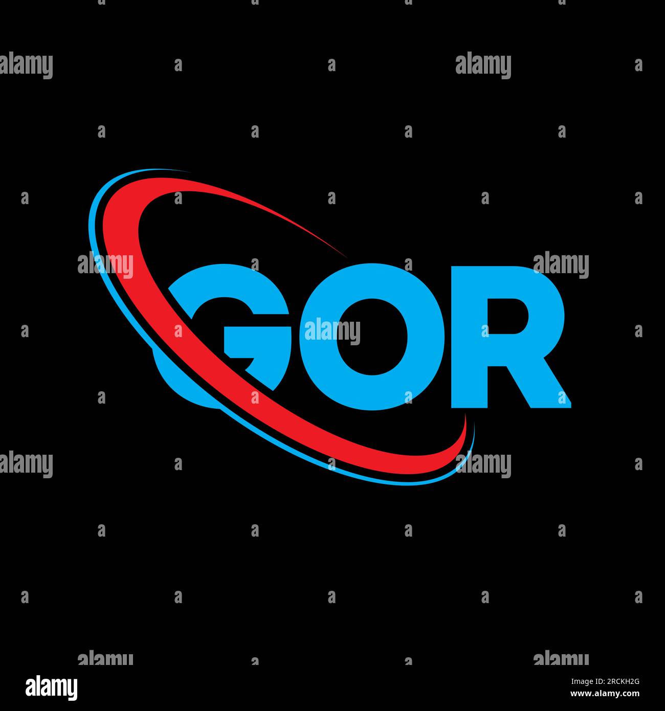 GOR logo. GOR letter. GOR letter logo design. Initials GOR logo linked with circle and uppercase ...