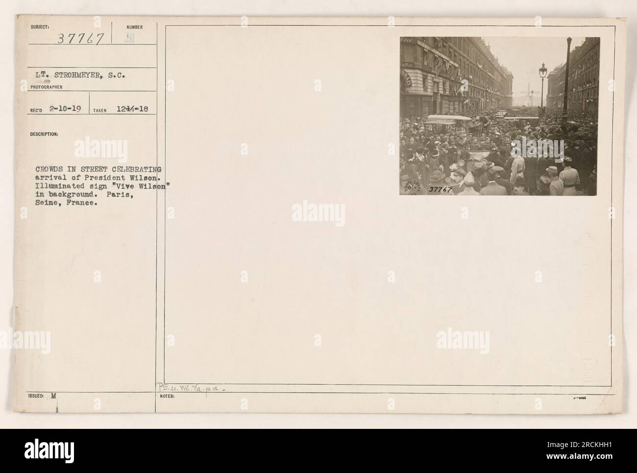 "Image showing crowds in the streets of Paris celebrating the arrival ...