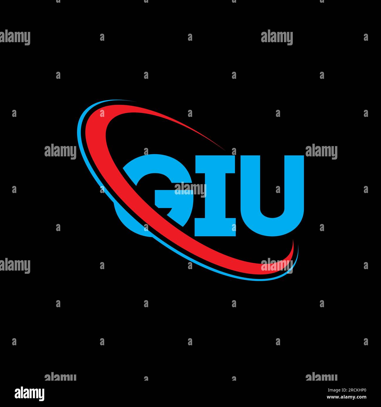 GIU logo. GIU letter. GIU letter logo design. Initials GIU logo linked ...