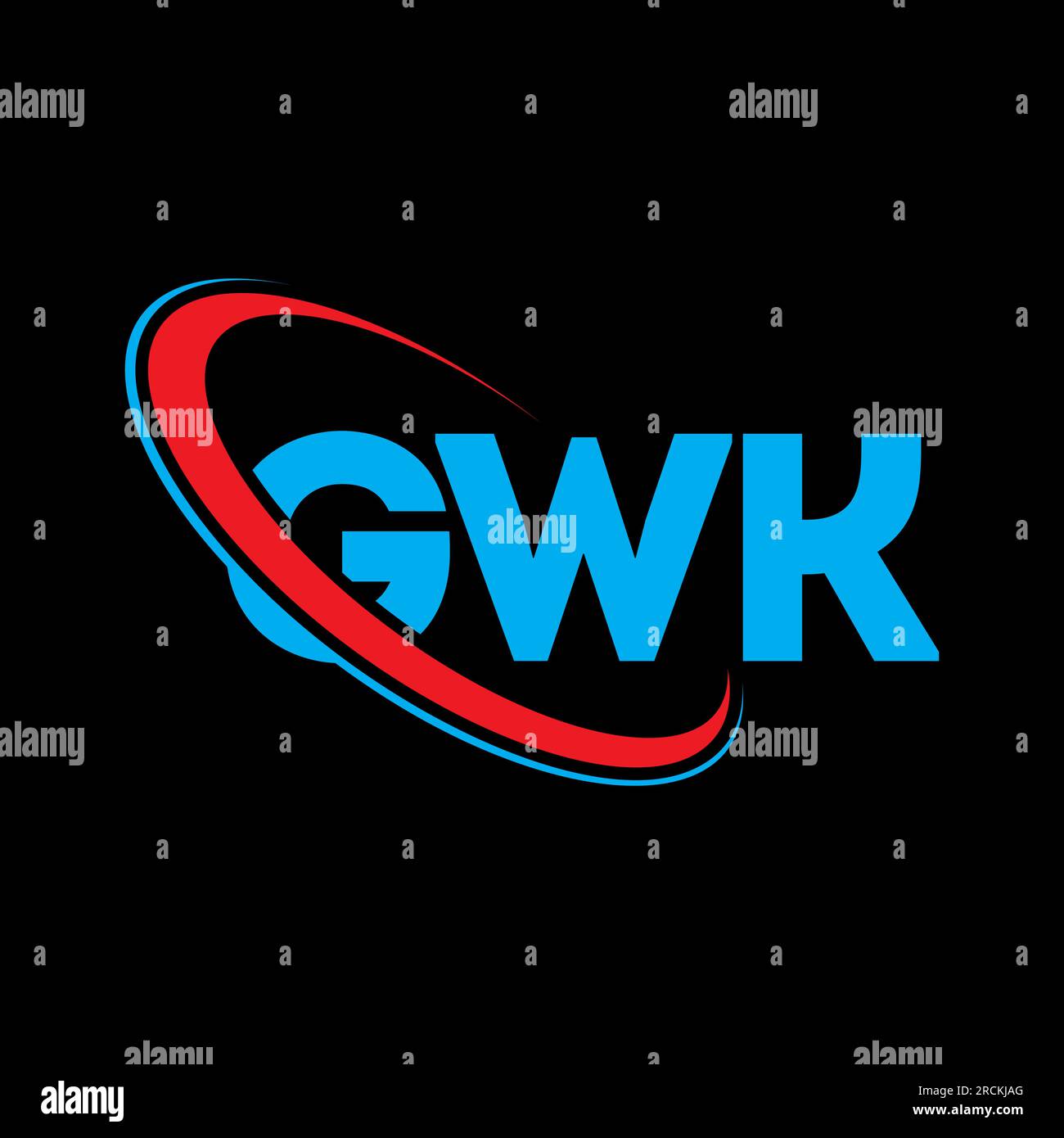 GWK logo. GWK letter. GWK letter logo design. Initials GWK logo linked ...