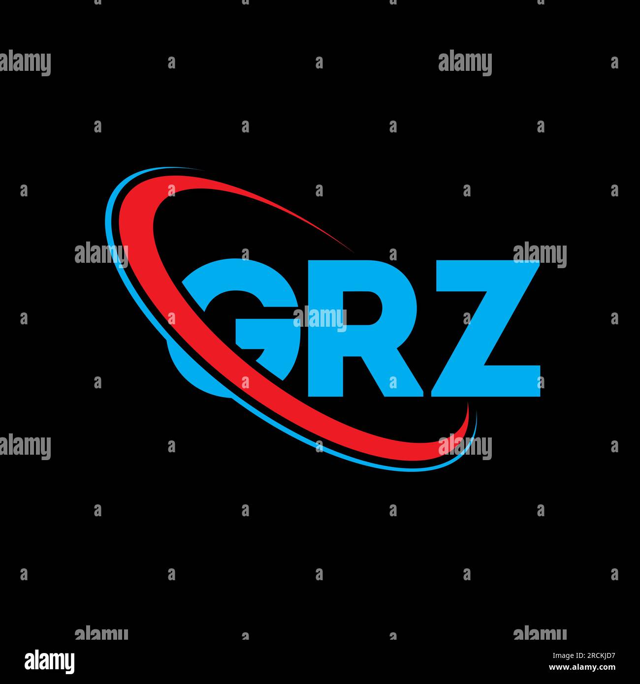 GRZ logo. GRZ letter. GRZ letter logo design. Initials GRZ logo linked ...