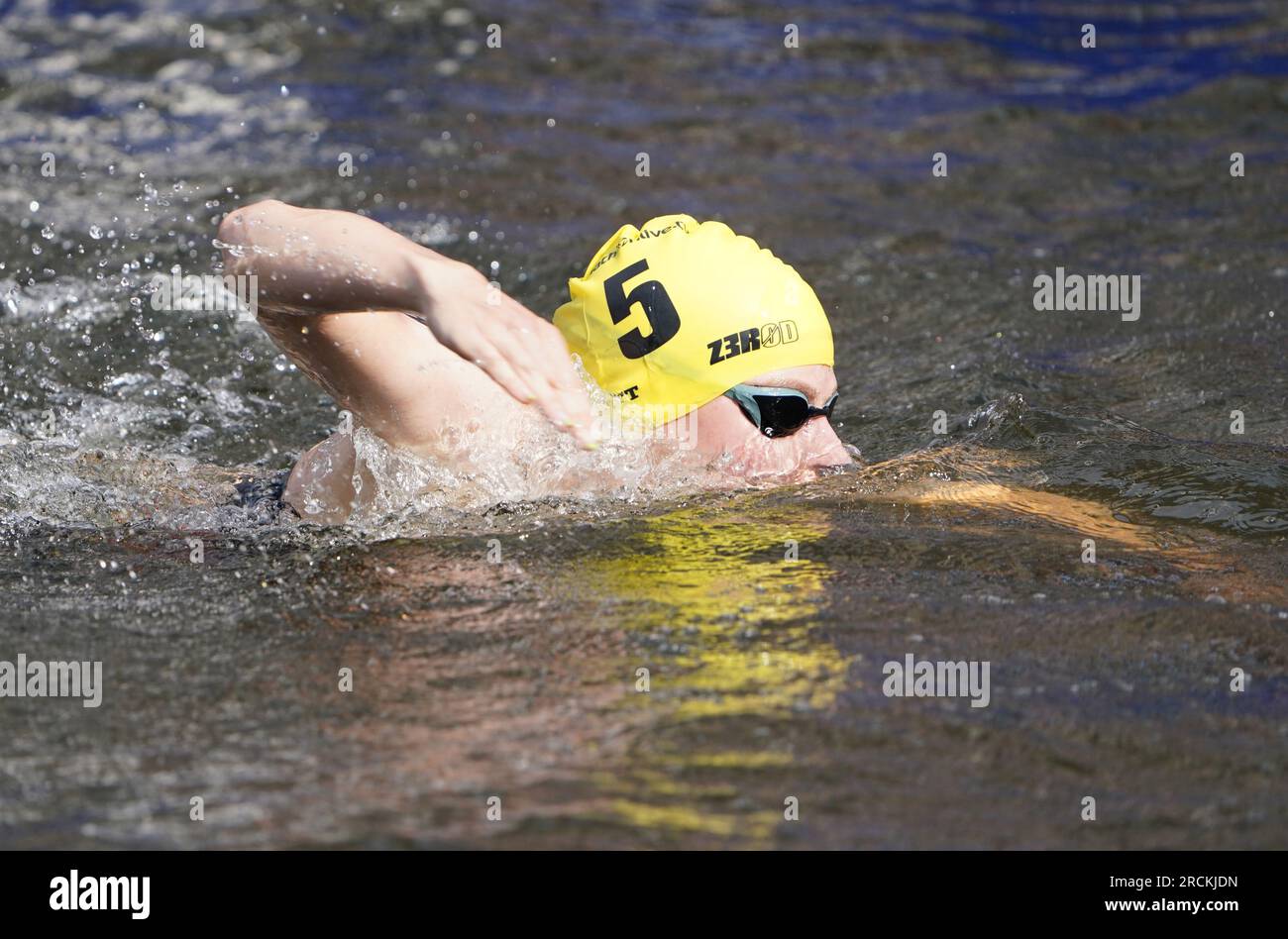 Hamburg, Germany. 15th July, 2023. Triathlon: ITU World Triathlon ...