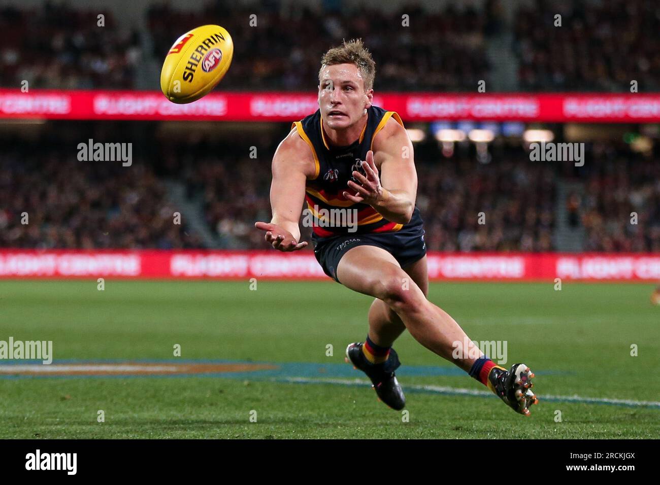 Adelaide, Australia. 15th July, 2023. Jordan Dawson of the Crows during ...